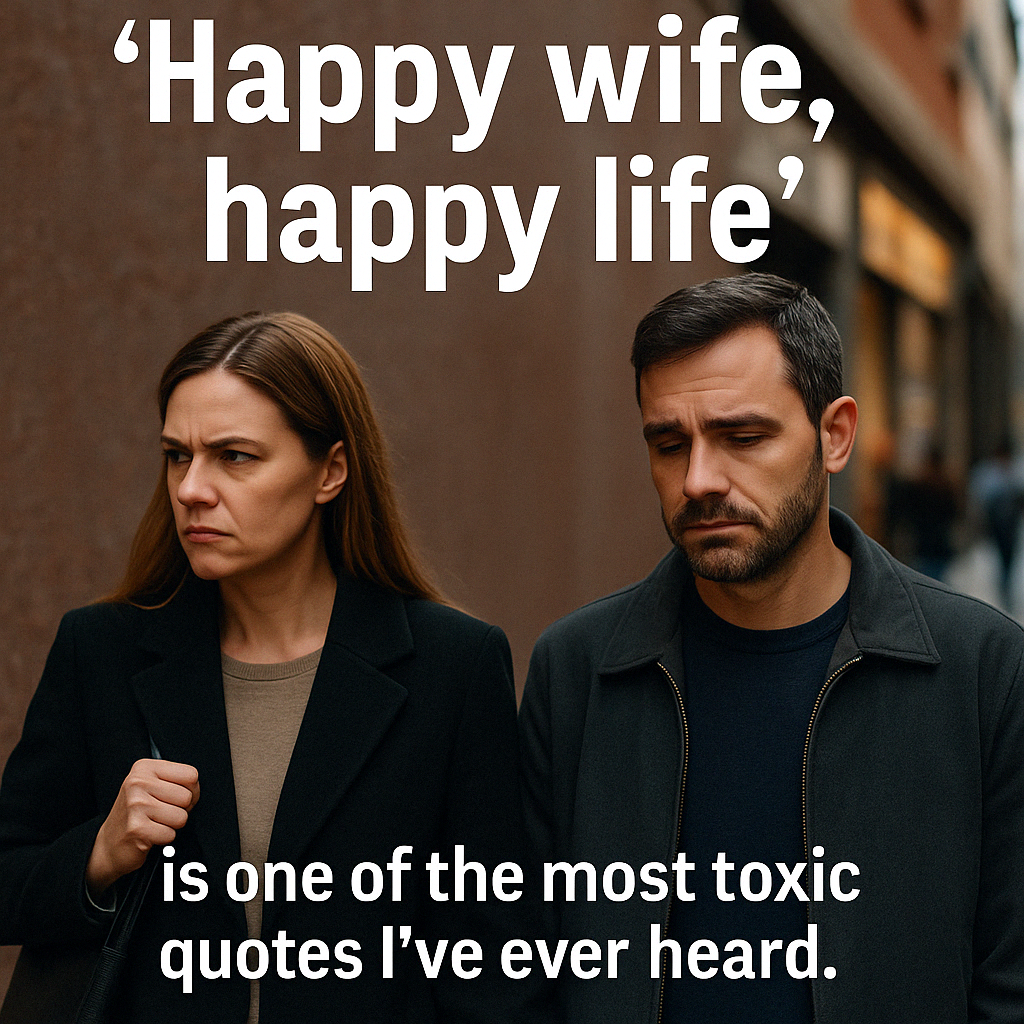 Happy wife, happy life, how society teaches toxic mindsets. – Alcohol ...